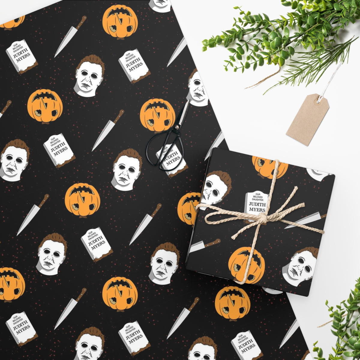 Halloween - Michael Myers Inspired Wrapping Paper – Foolish Mortal ...